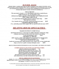 Local Steakhouse | The Meating House Menu | Drums PA
